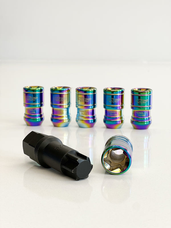 PROJECT KICS MONOLITH LUG NUT SET NEOCHROME - S60R